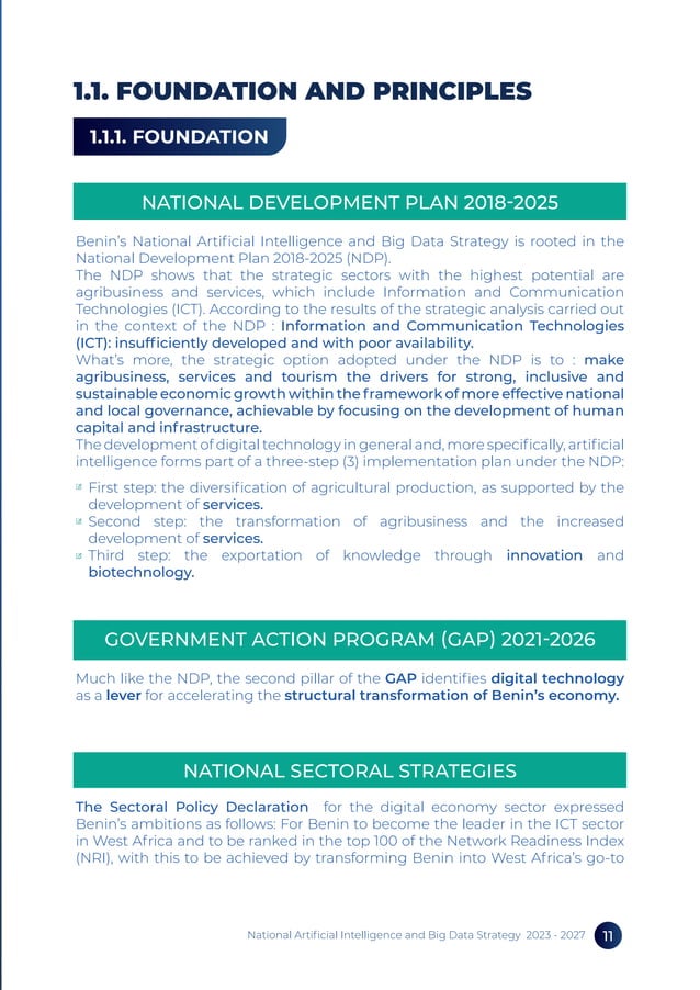 Benin's National Artificial Intelligence & Big Data Strategy 2023 - 2027 | PDF | Internet ...