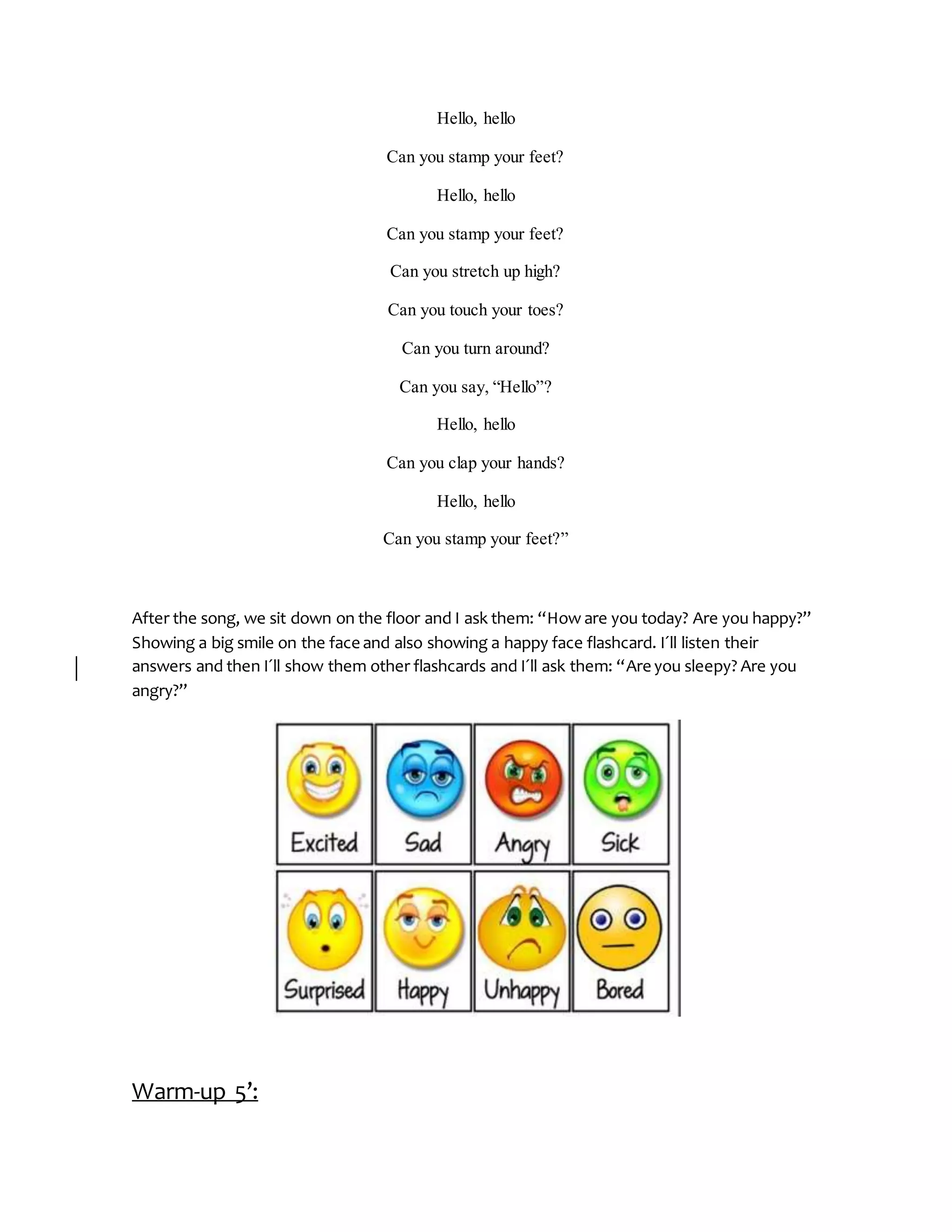 Lesson Plan Kindergarten - Class 1 | DOCX