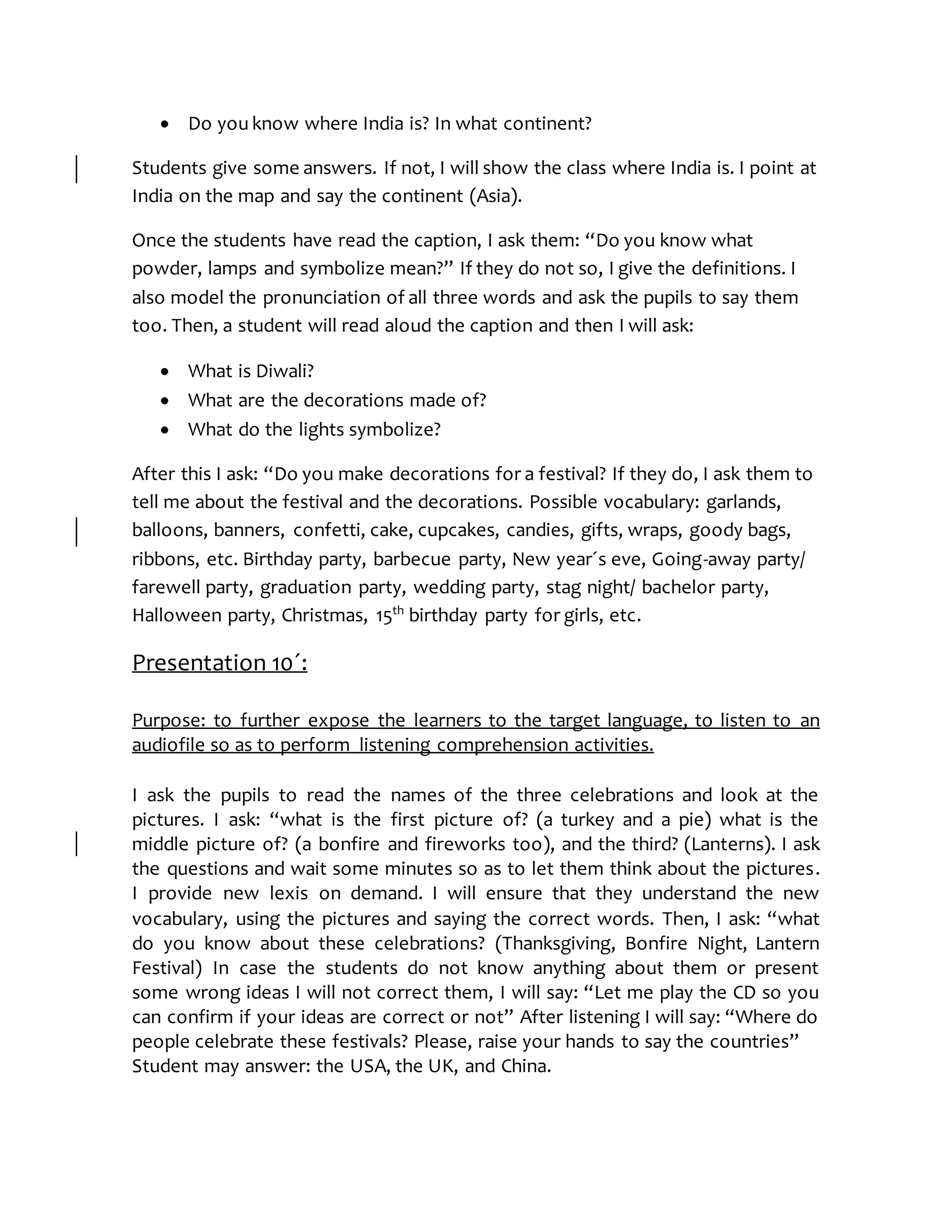 Lesson Plan Primary School. Class 1. Jimena Benito | DOCX