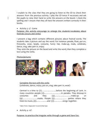 Lesson Plan Primary School. Class 2 | DOCX