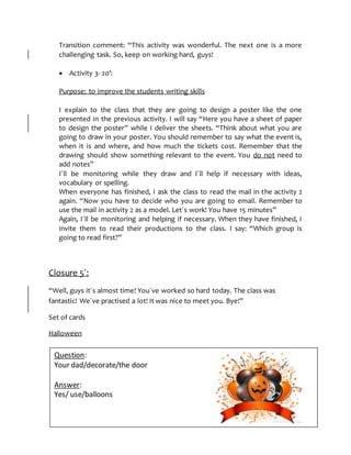Lesson Plan Primary School. Class 3 | PDF