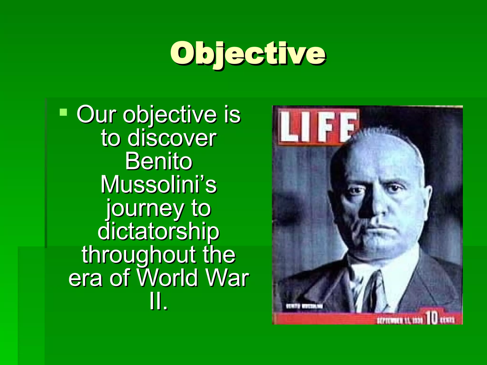 Benito Mussolini | PPT
