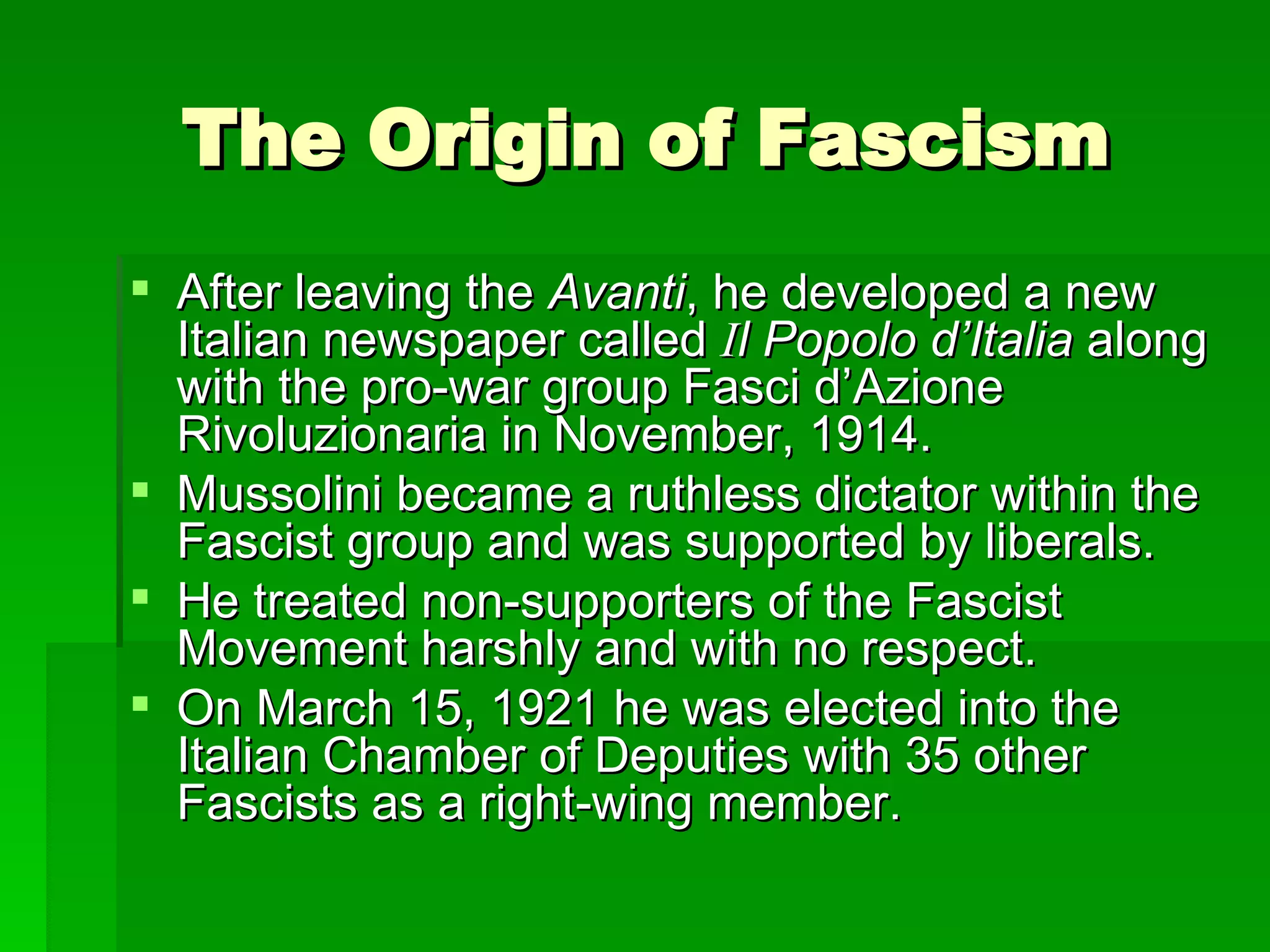 Benito Mussolini | PPT