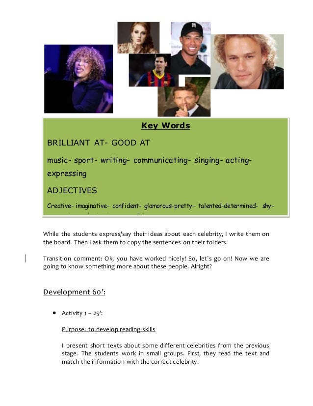 Lesson Plan Secondary School Practicum. Class 1