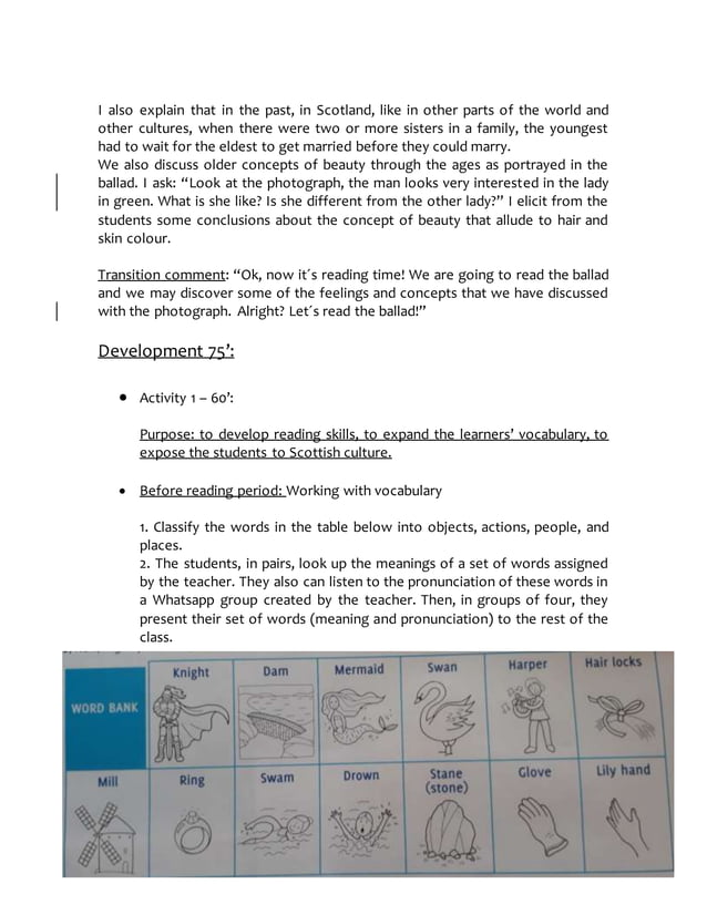 Lesson Plan Secondary School Practicum Class 3 | DOCX