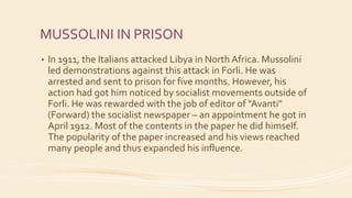 Benito Mussolini | PPTX | Death, Injury, or Military Conflict ...