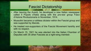 Benito Mussolini Fascism King | PPTX