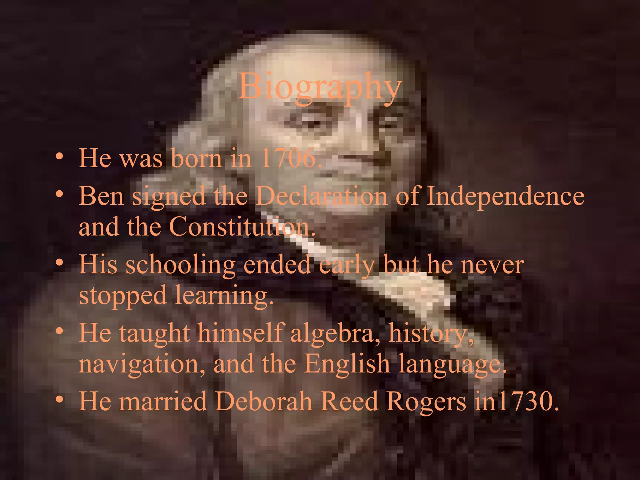 Benjamin Franklin | PPT