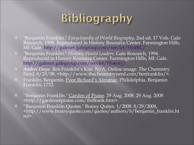 Benjamin Franklin | PPT