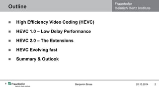 The H.265/MPEG-HEVC Standard | PDF | Video Software | Computer Software ...