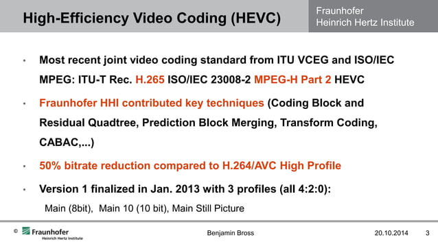 The H.265/MPEG-HEVC Standard | PDF | Video Software | Computer Software and Applications