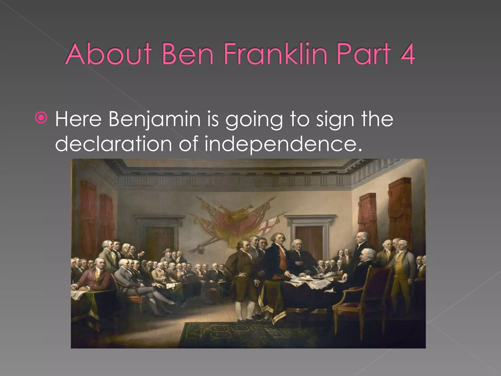 Benjamin Franklin | PPT | Technology & Computing