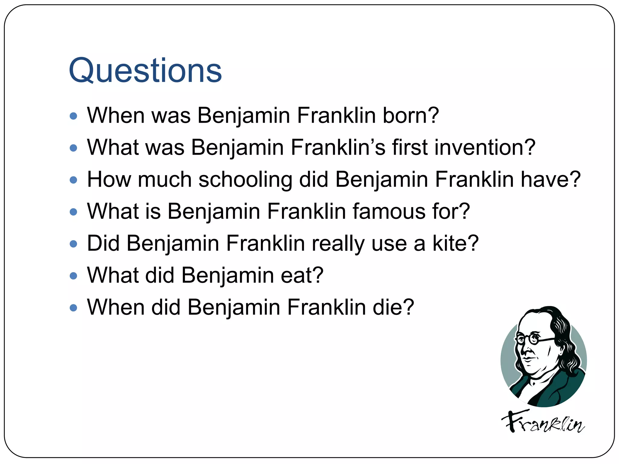 Benjamin Franklin | PPTX