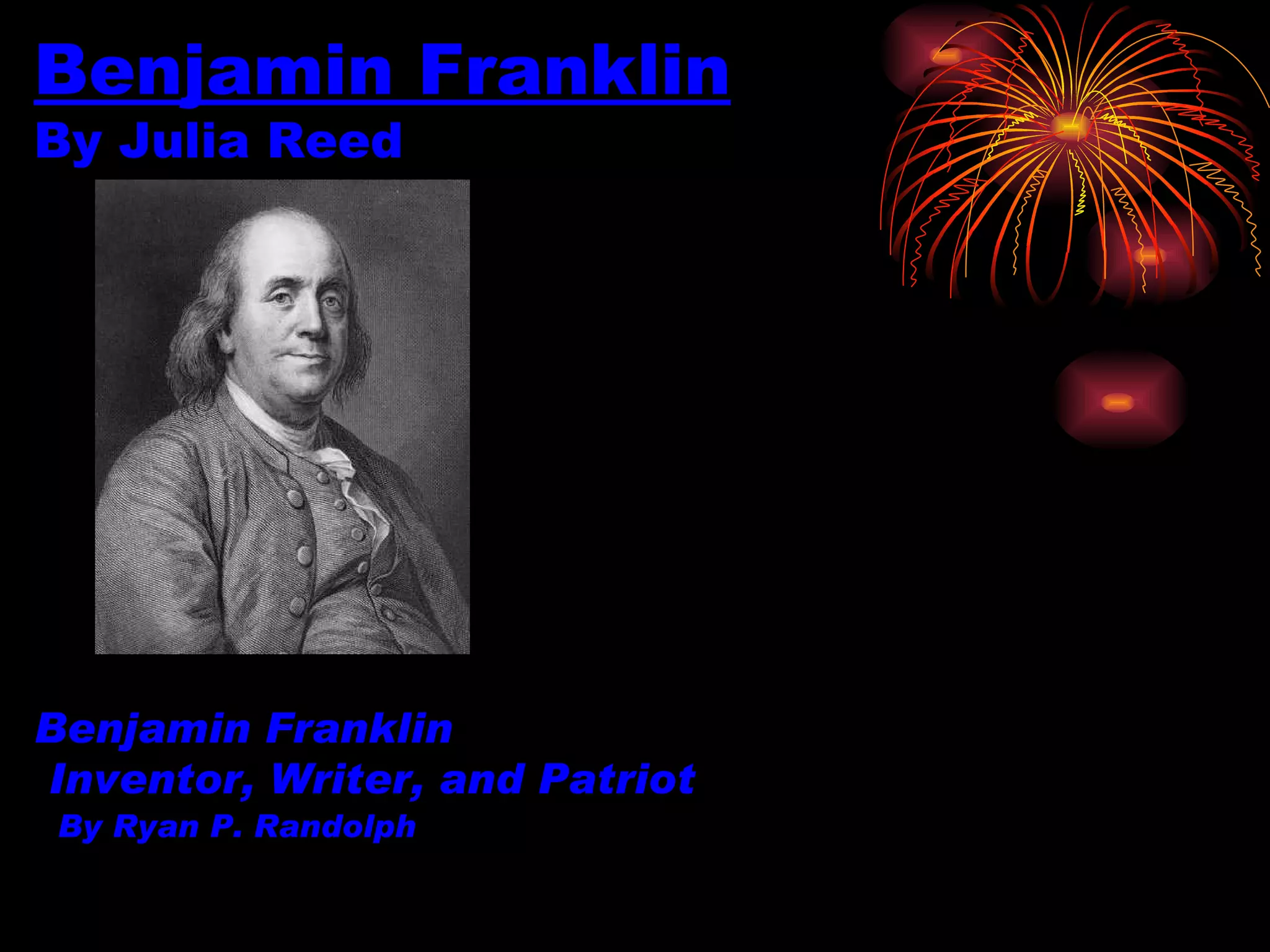 Benjamin franklin | PPT