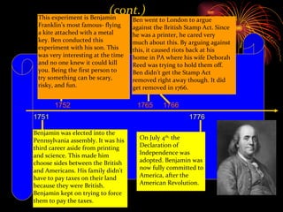 Benjamin Franklin Courage Project | PPT