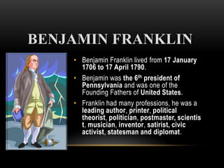 Benjamin Franklin | PPTX