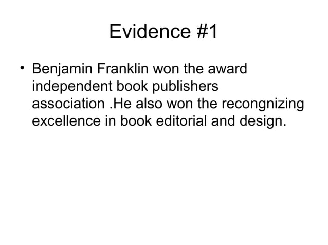 Benjamin franklin | PPT
