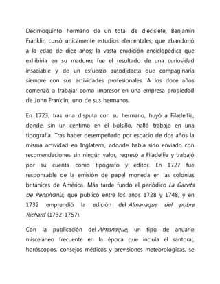 Benjamin franklin | DOCX