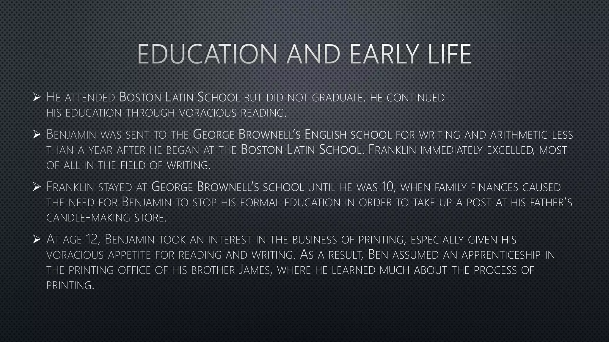 Benjamin franklin | PPT