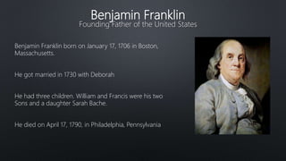 Benjamin franklin | PPTX