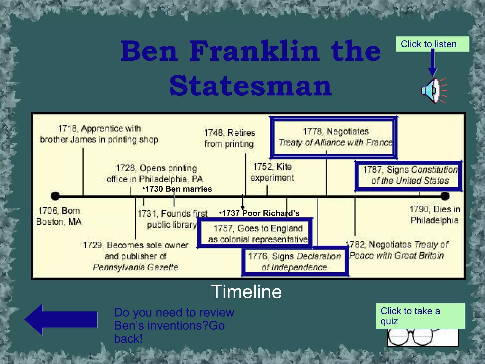 Benjamin Franklin powerpoint | PPT