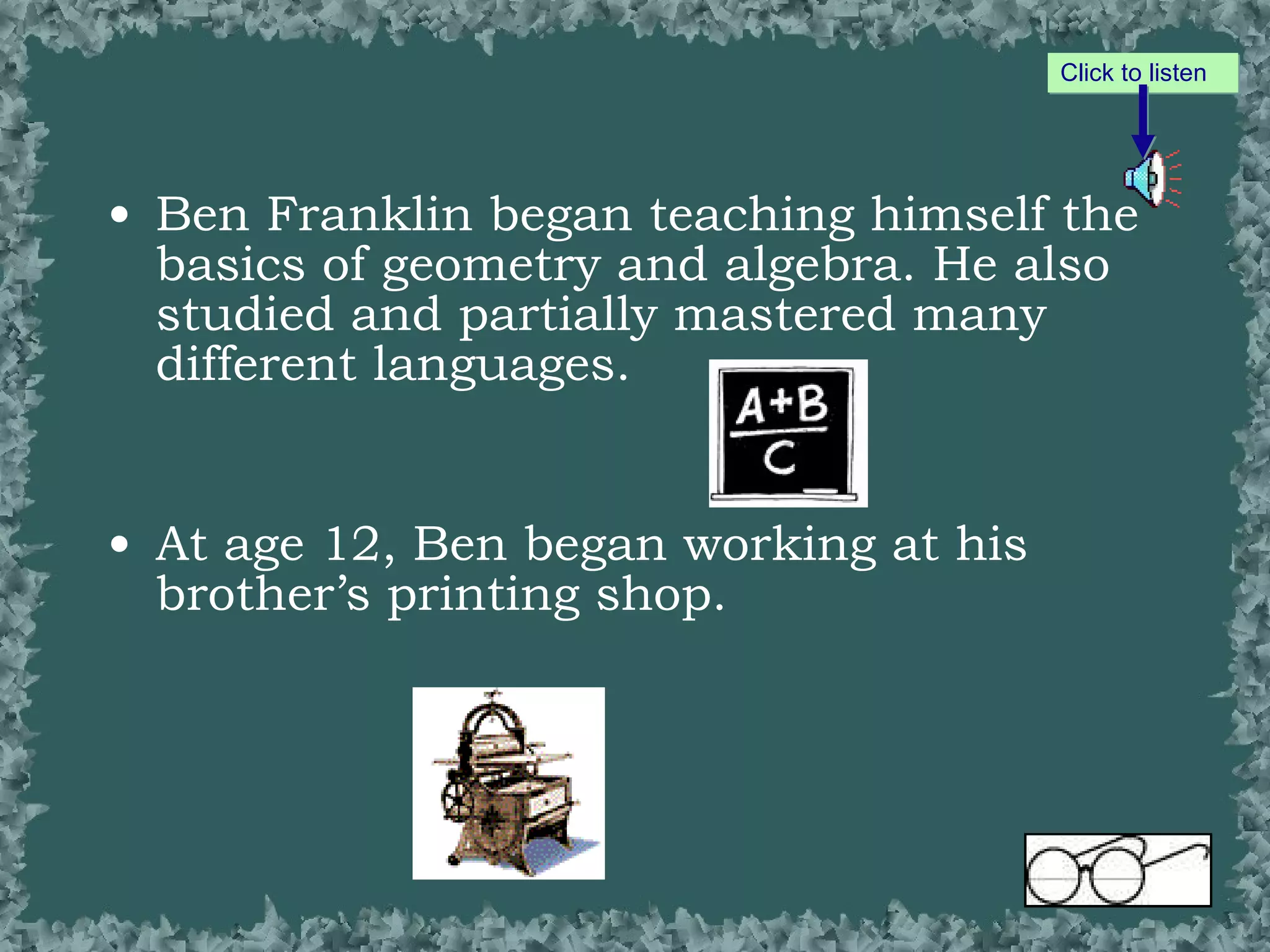 Benjamin Franklin powerpoint | PPT
