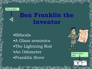 Benjamin Franklin powerpoint | PPT