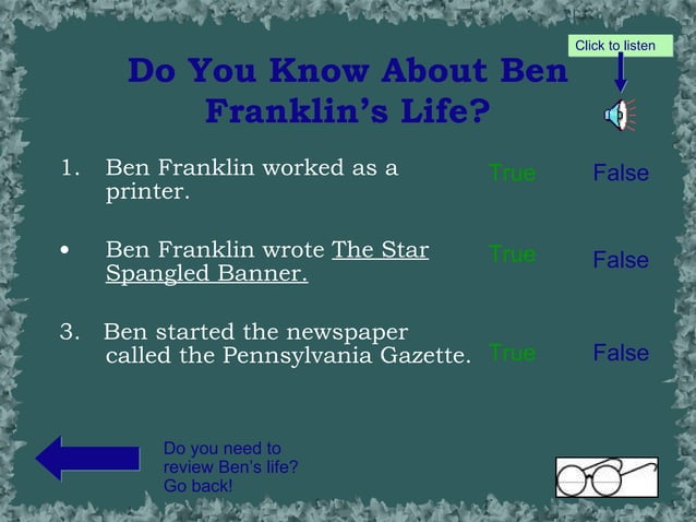 Benjamin Franklin powerpoint | PPT