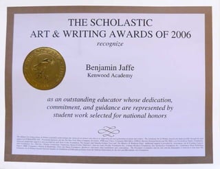 Benjamin Jaffe portfolio of my students' artworks | PDF