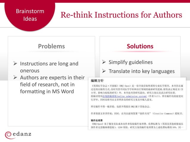 Author-centric thinking - Innovating the experience for scholarly ...
