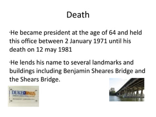 Benjamin Sheares | PPT