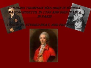 Benjamin thomson | PDF