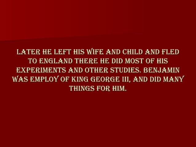 Benjamin thomson | PDF