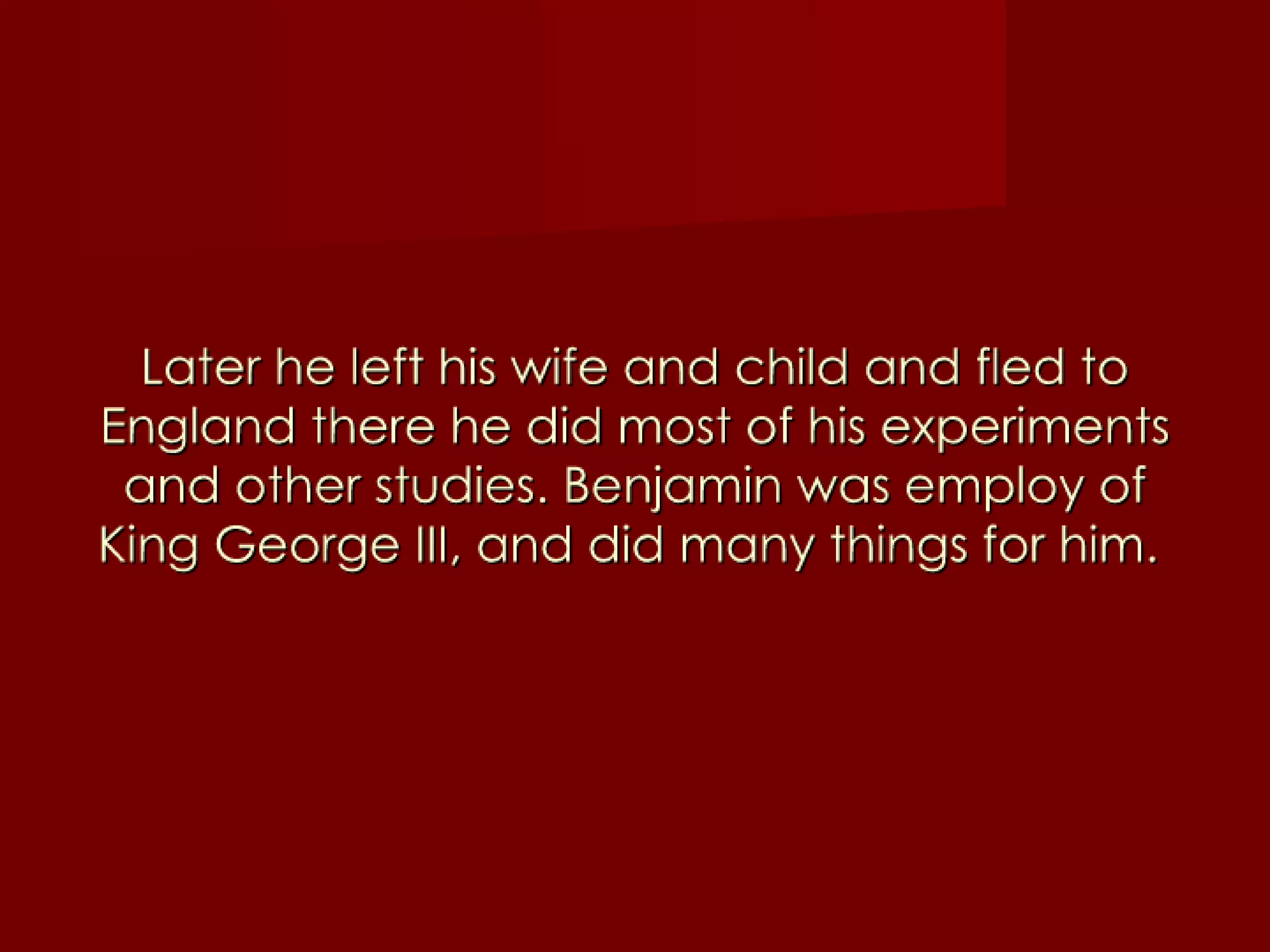 Benjamin thomson | PDF