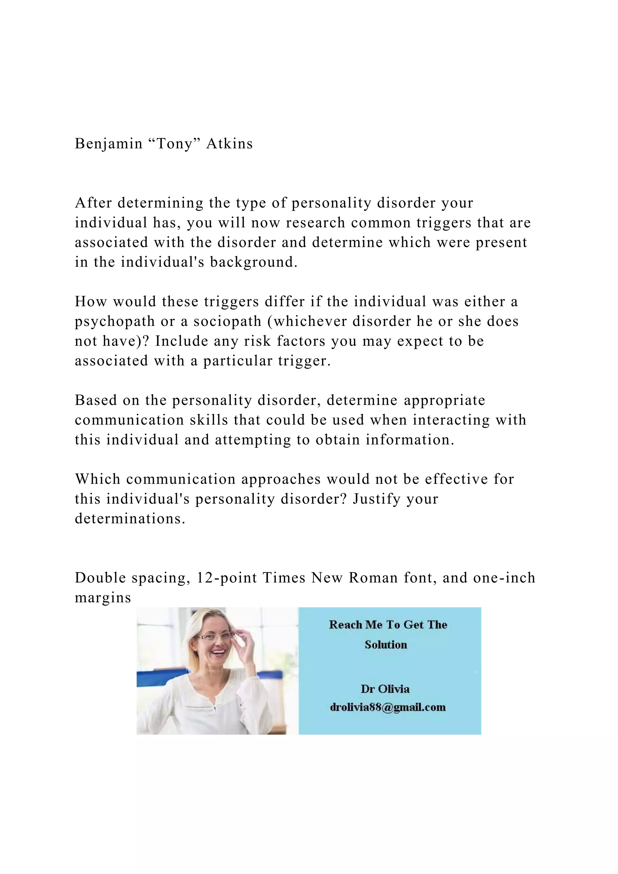 Benjamin Tony” AtkinsAfter determining the type of person.docx