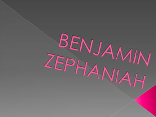 Benjamin zephaniah rochi y vickykyky | PPTX