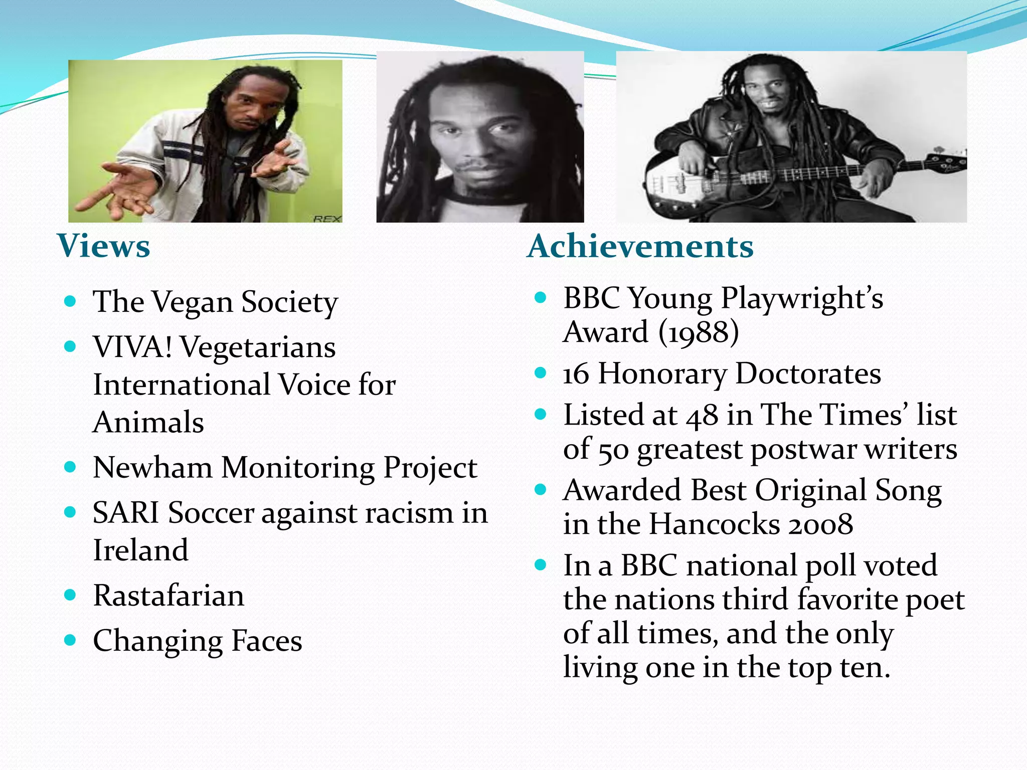 Benjamin zephaniah | PPTX