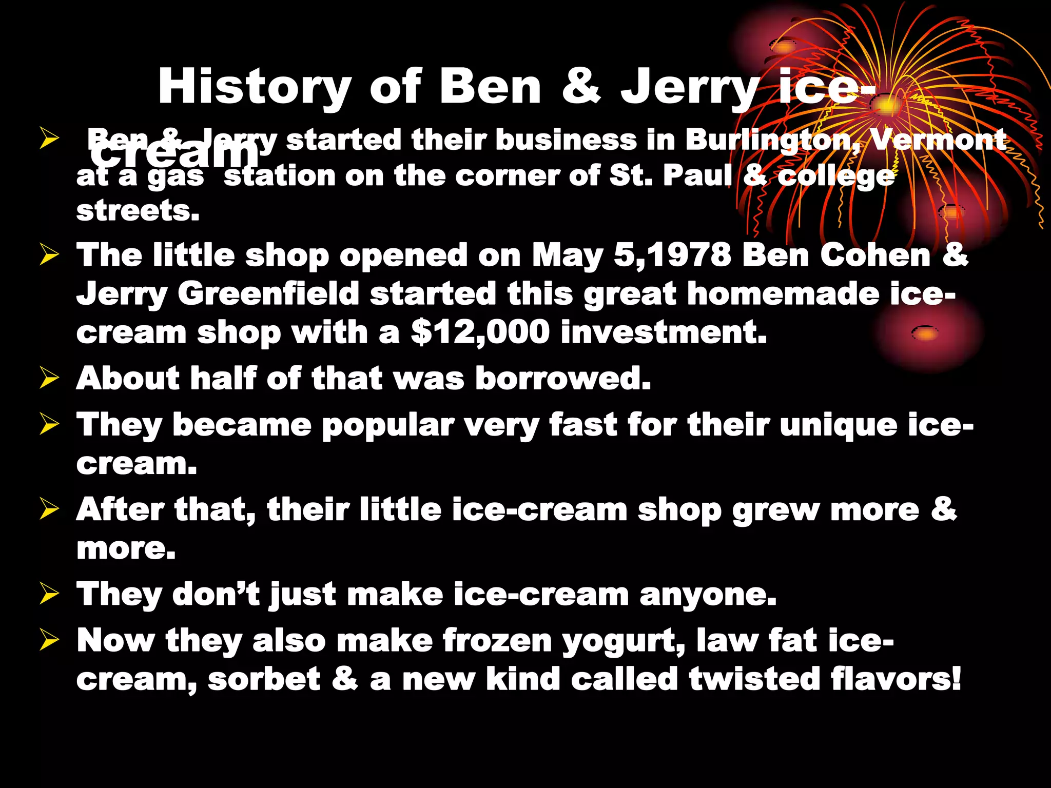 Ben & Jerry Ice Cream | PPSX