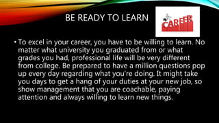 How to be Successful in your Career | PPTX