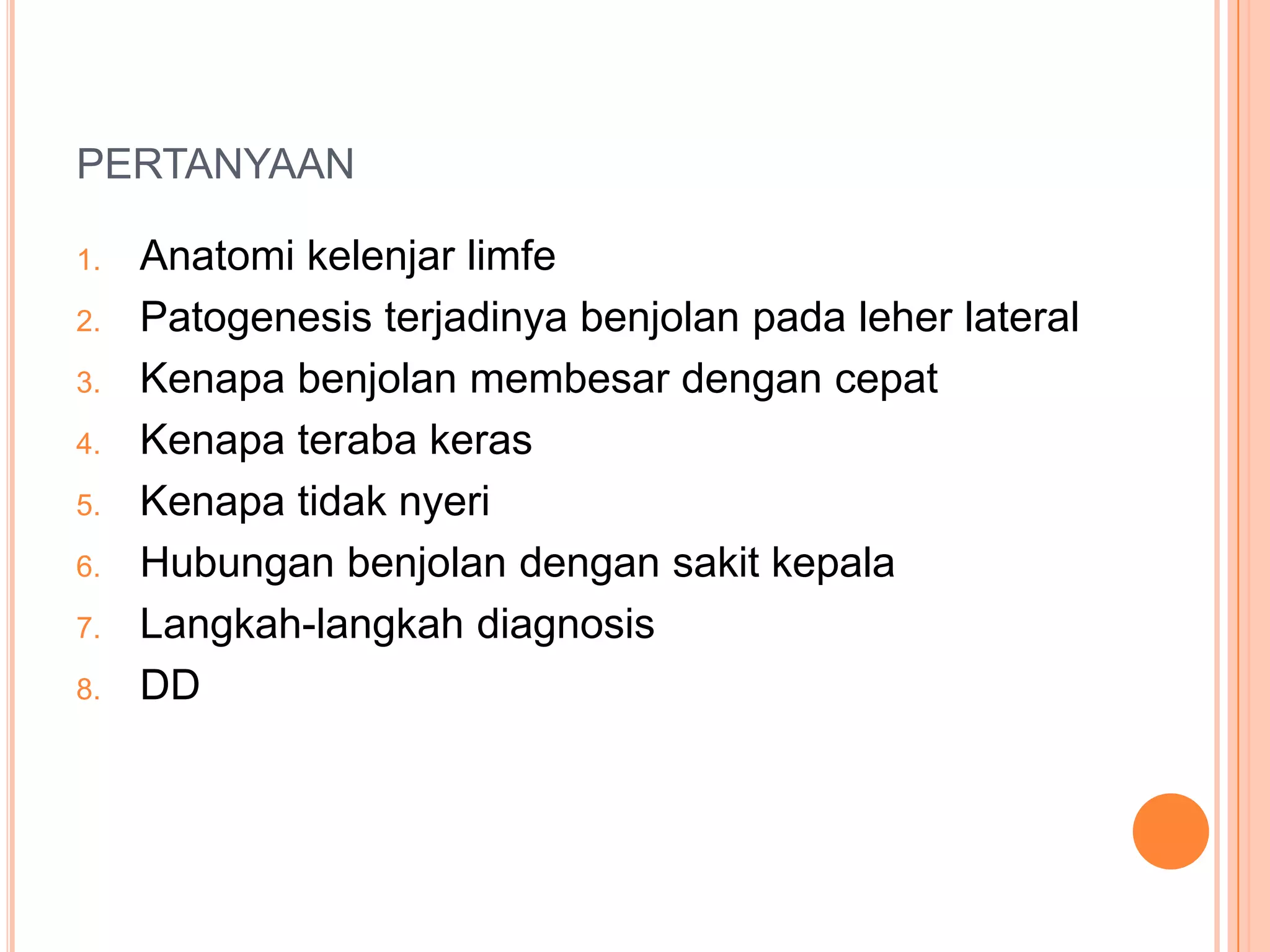 Benjolan pada leher Onko | PPTX