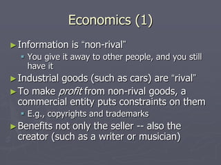 Networked Information Economy / Benkler | PPTX