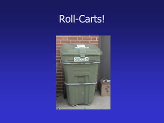 Waste Reduction and Recycling @ UNCG | PPTX