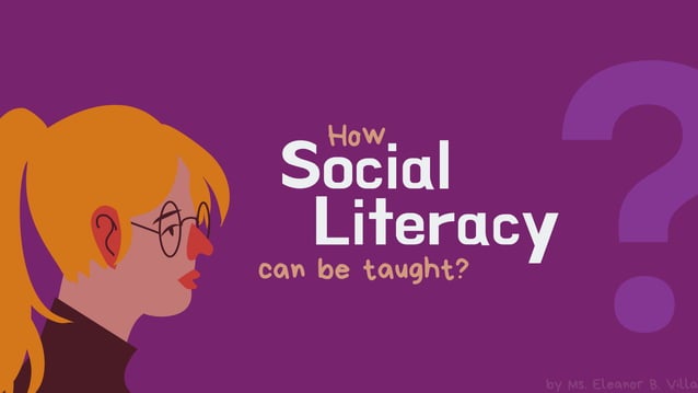 Social Literacy | PDF | Education