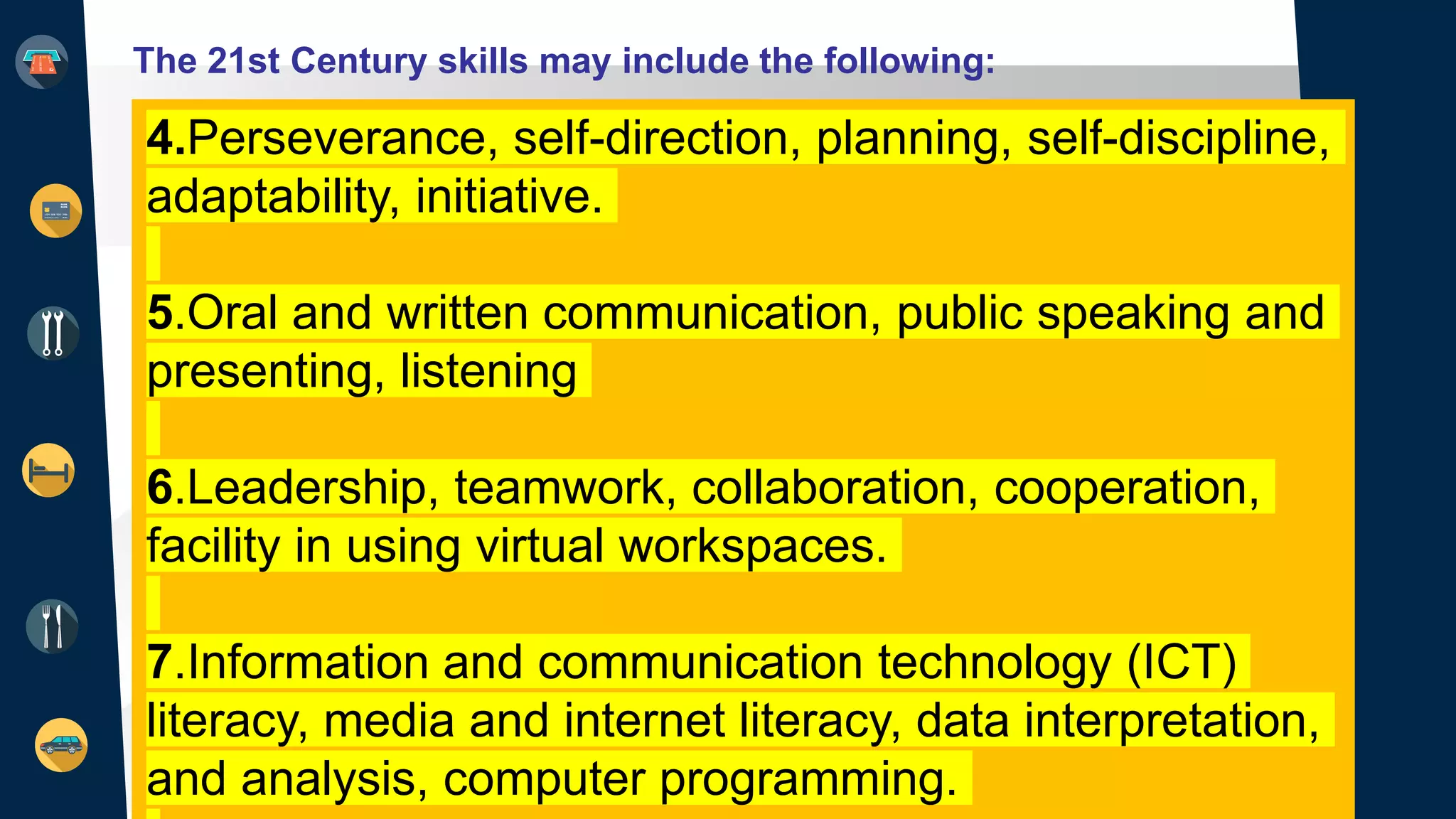 21st Century Skills Categories | PPTX