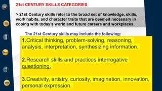 21st Century Skills Categories | PPTX