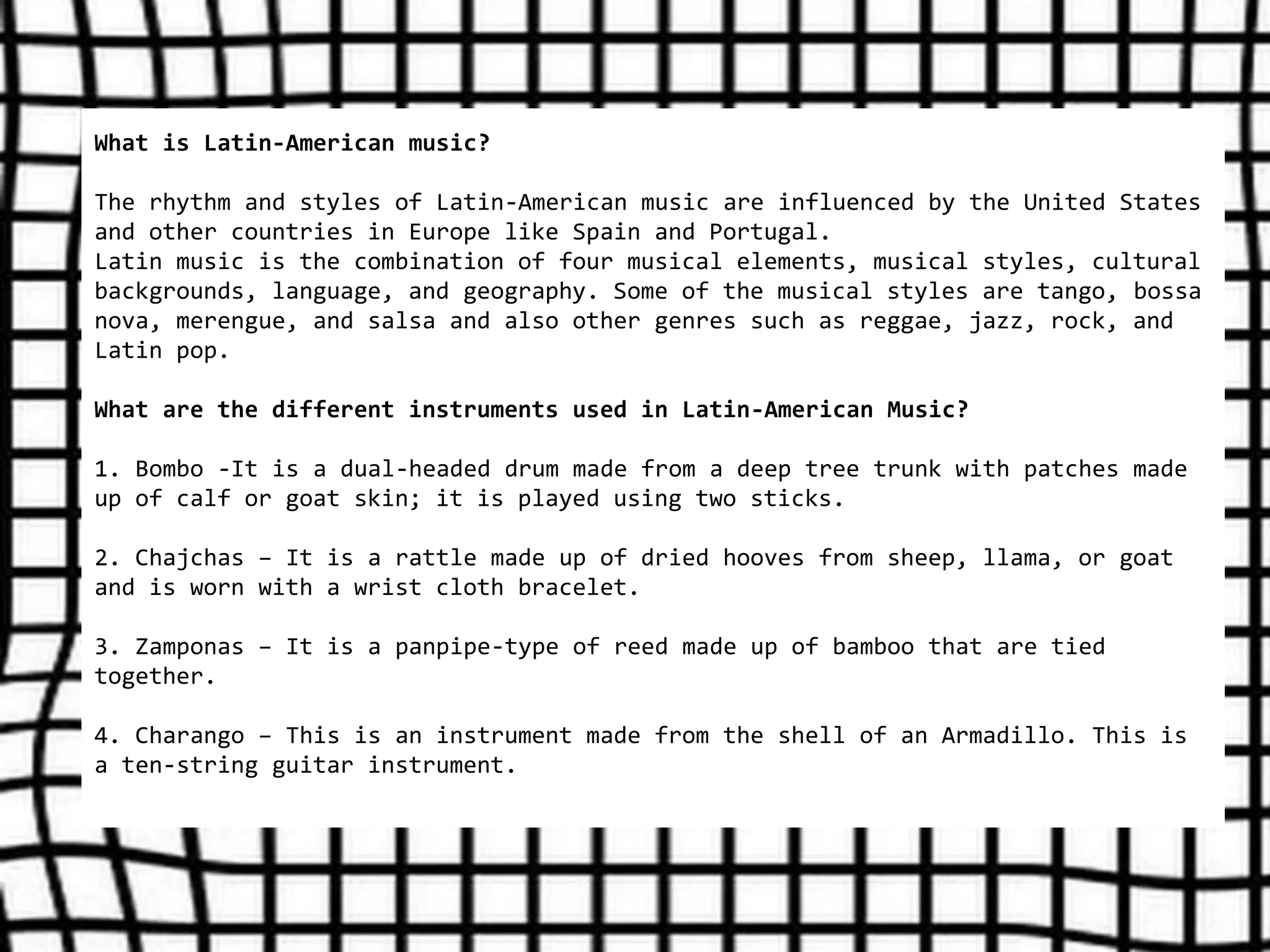 Afro-Latin American Music | PPTX