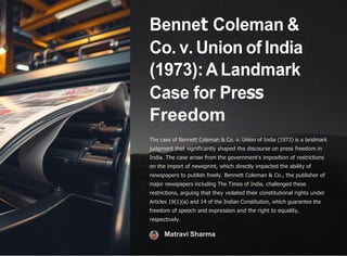 Bennett-Coleman-and-Co-v-Union-of-India-1973-A-Landmark-Case-for-Press ...