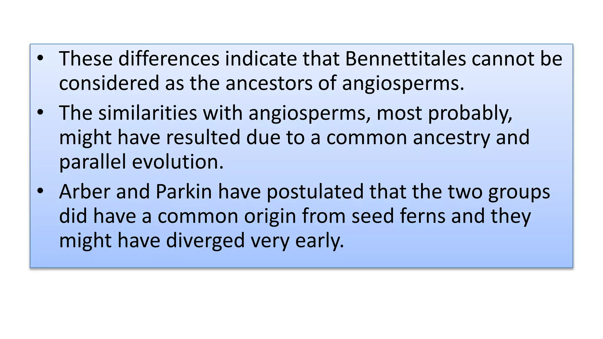 Bennettitalean theory | PPTX