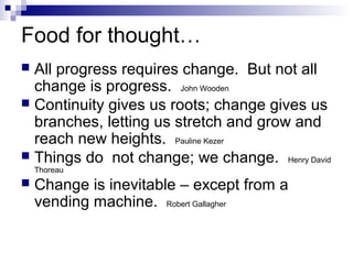Bennett Models Of Change | PPT