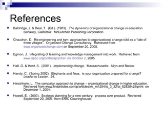 Bennett Models Of Change | PPT